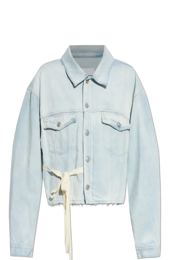 MAISON MARGIELA Raw Edge Denim Jacket - Blue