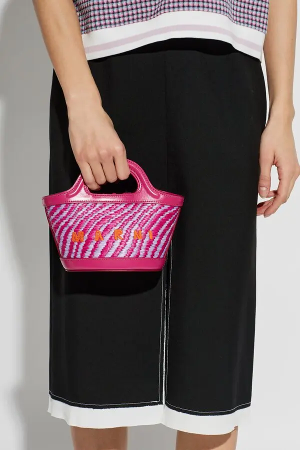Marni Tropicalia Micro Handheld Bag - Pink