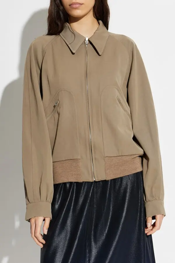 MAISON MARGIELA Wool Bomber Jacket - Beige