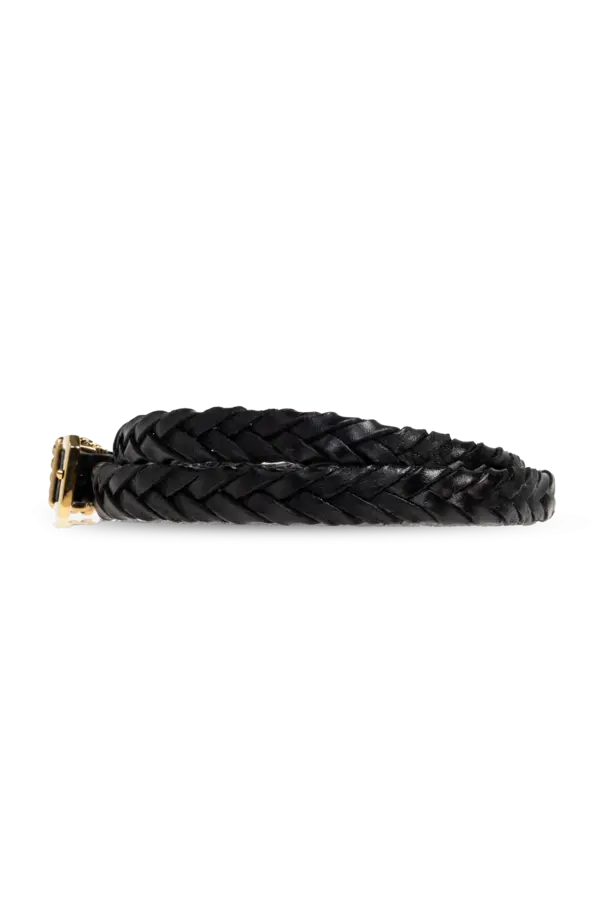 Etro Braided Leather Belt - Black