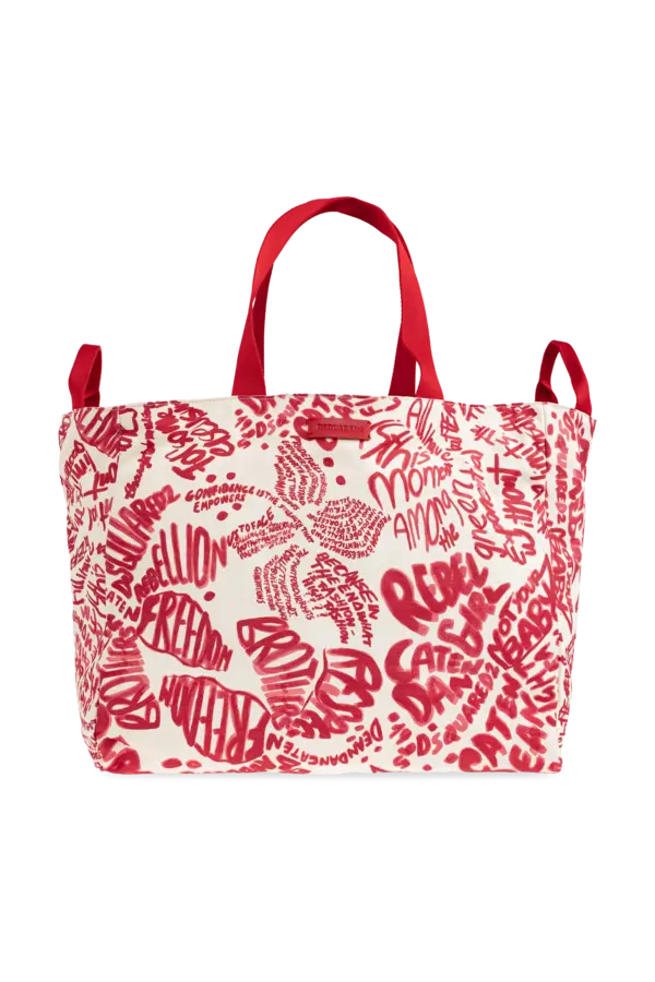 Dsquared2 Printed Shopper Tote Bag - Red