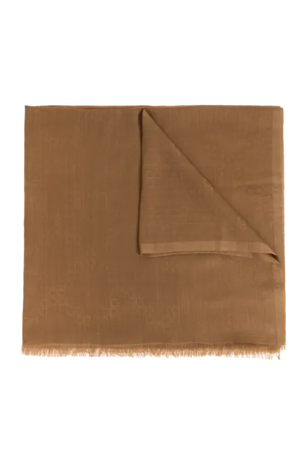 FERRAGAMO Scarf With Monogram - Brown