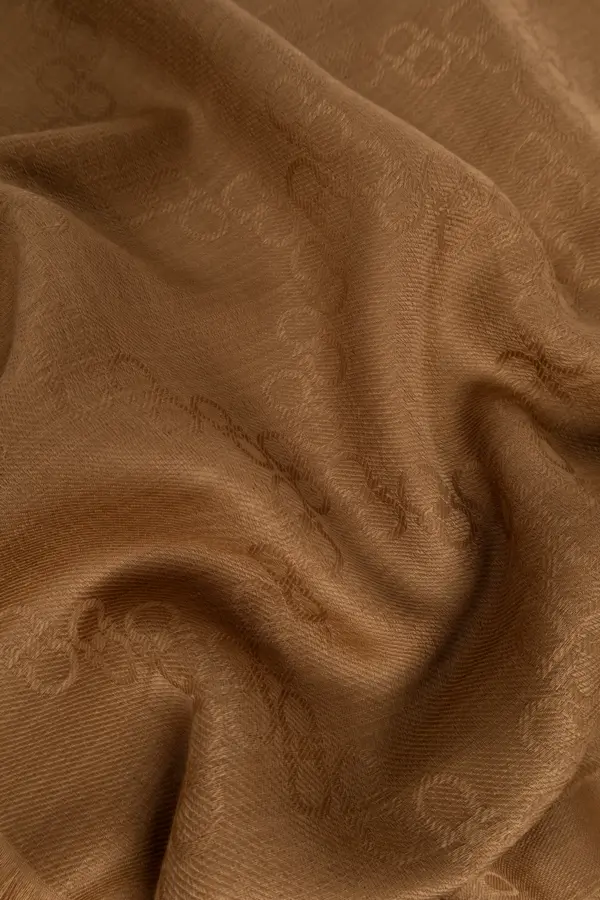 FERRAGAMO Scarf With Monogram - Brown