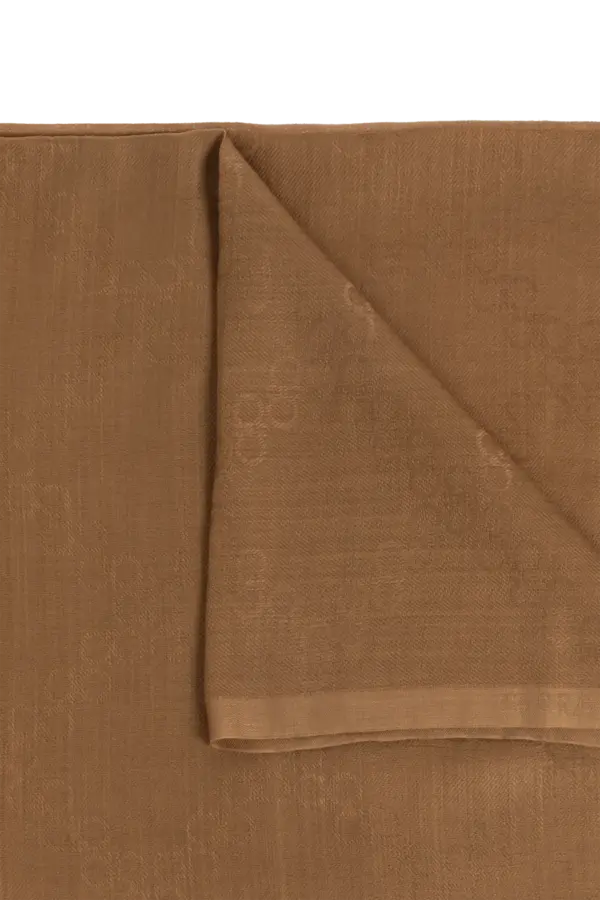 FERRAGAMO Scarf With Monogram - Brown