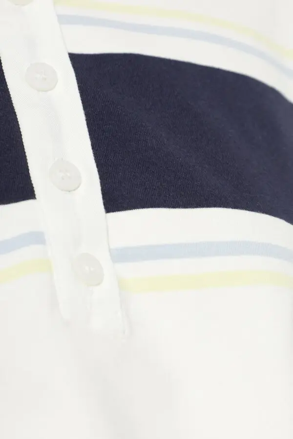 RE/DONE Short Loose-fit Polo - White