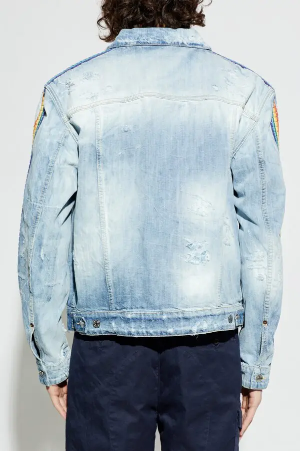 Dsquared2 Vintage-effect Denim Trucker Jacket