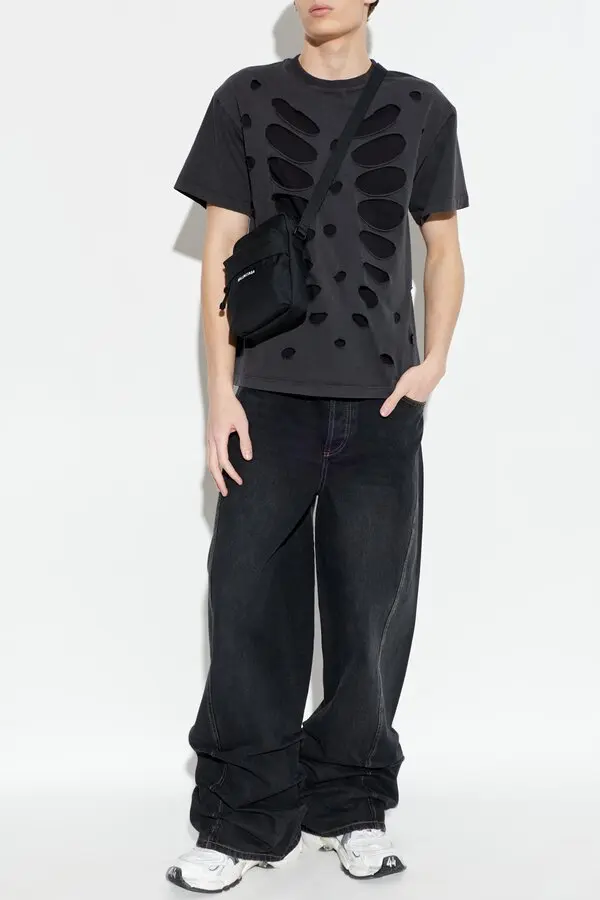 AVAVAV T-shirt With ‘vintage’ Effect - Black