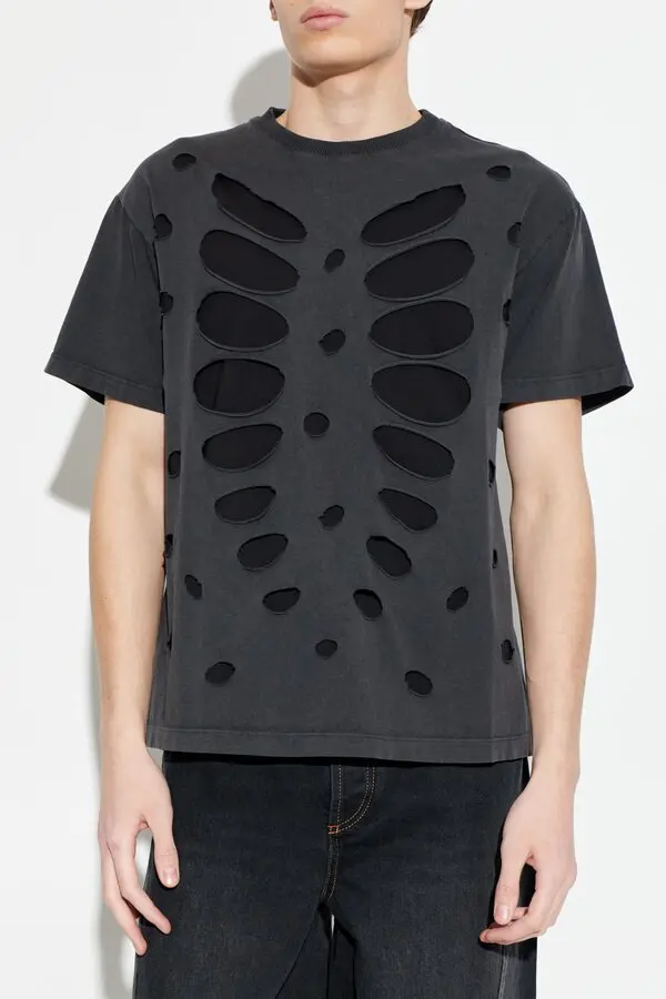AVAVAV T-shirt With ‘vintage’ Effect - Black