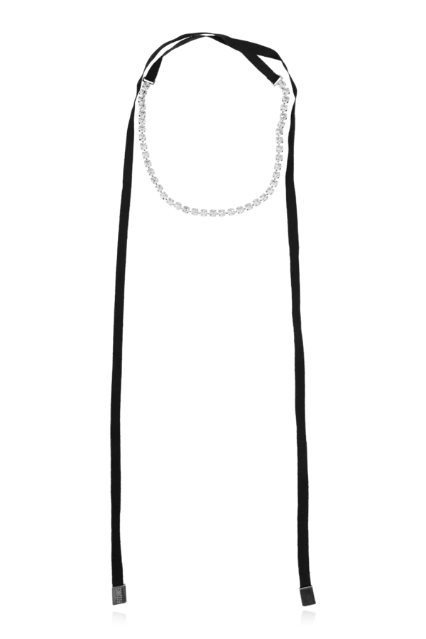 MAISON MARGIELA Necklace With Shimmering Crystals - Silver