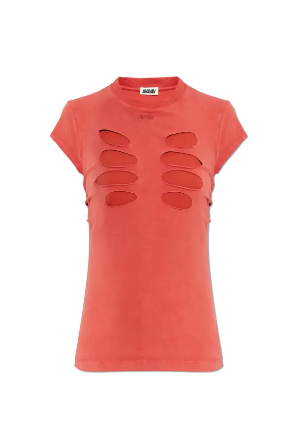 AVAVAV T-shirt With Cut-outs - Red