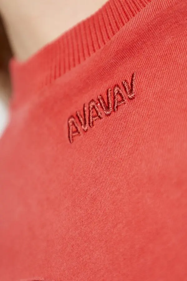AVAVAV T-shirt With Cut-outs - Red