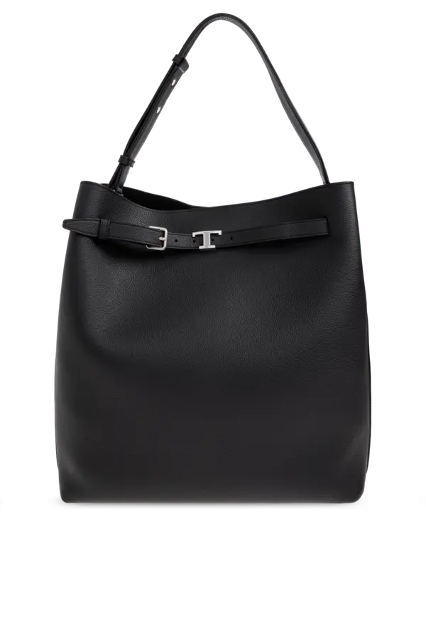 TOD’S Leather Shopper Bag - Black
