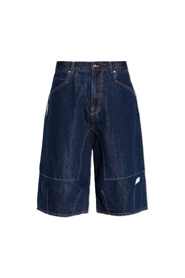 PDF Denim Bermuda Shorts - Navy Blue
