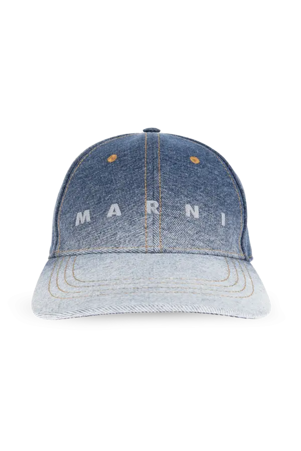 Marni Denim Baseball Cap - Blue