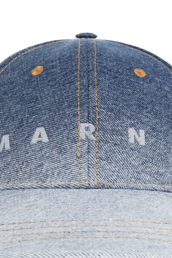 Marni Denim Baseball Cap - Blue
