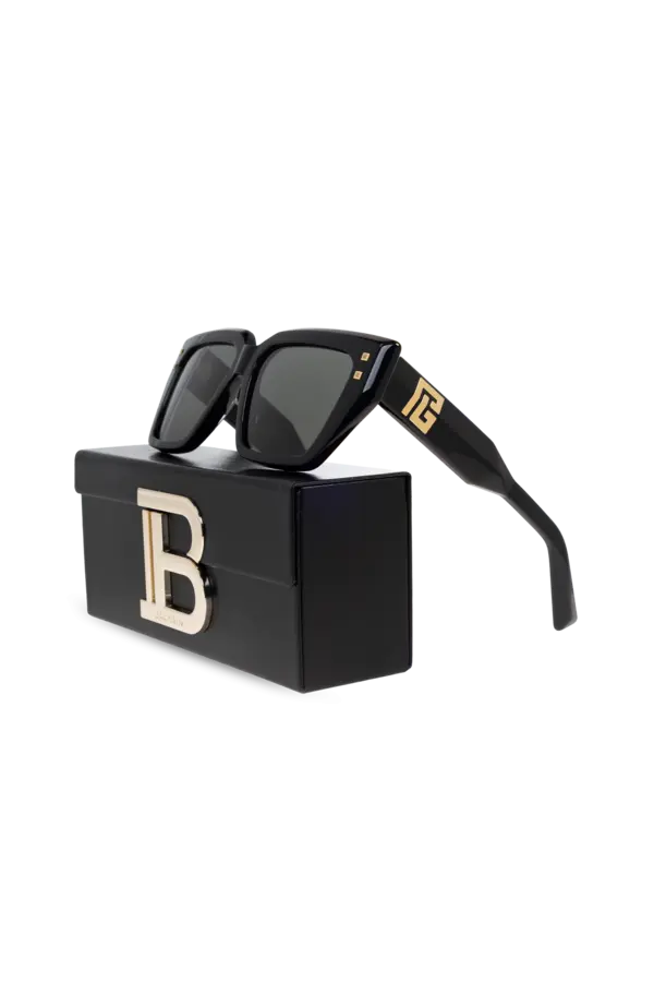 Balmain Oversized Rectangle Sunglasses - Black