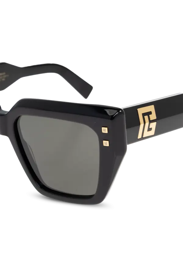 Balmain Oversized Rectangle Sunglasses - Black