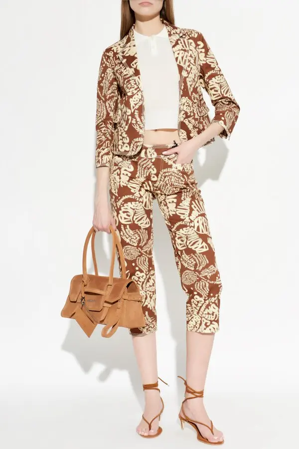 Dsquared2 Tailored Blazer With Open Lapels - Brown