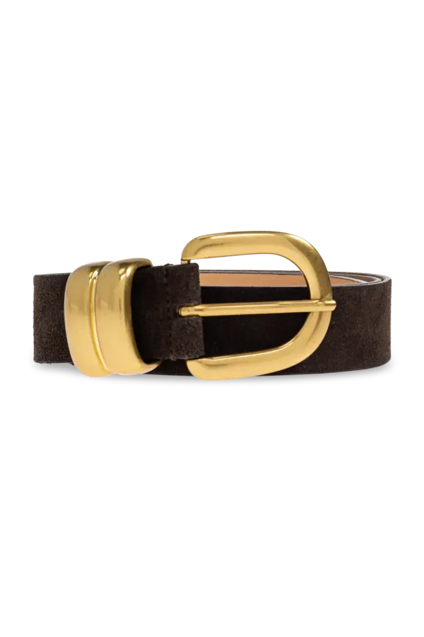 BY MALENE BIRGER Zoilo Suede Belt - Brown