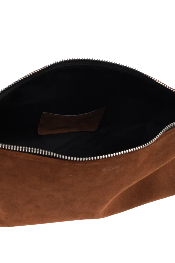 Moschino Suede Shoulder Bag - Brown