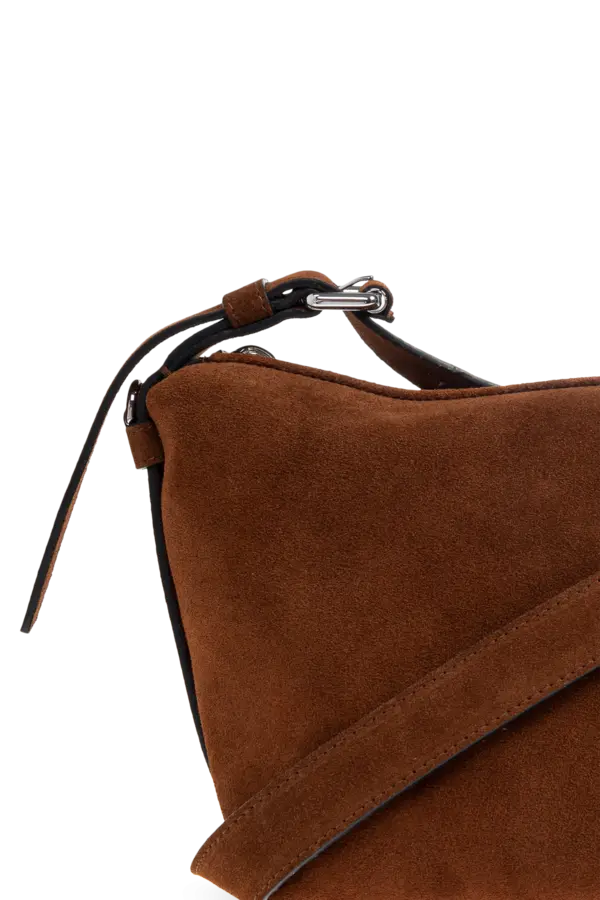 Moschino Suede Shoulder Bag - Brown