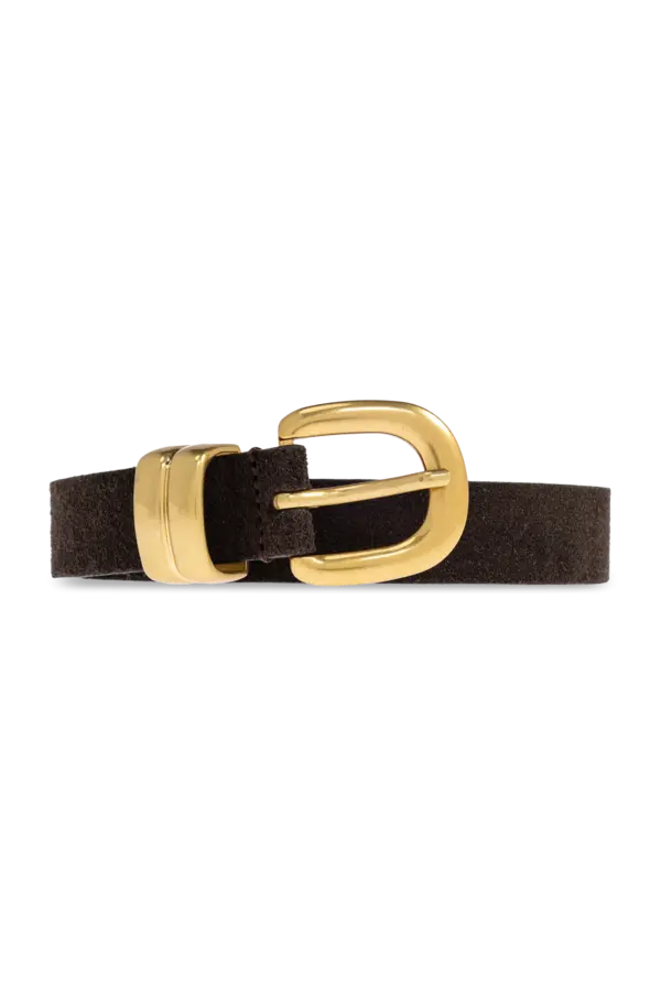 BY MALENE BIRGER Zoilo Suede Belt - Brown