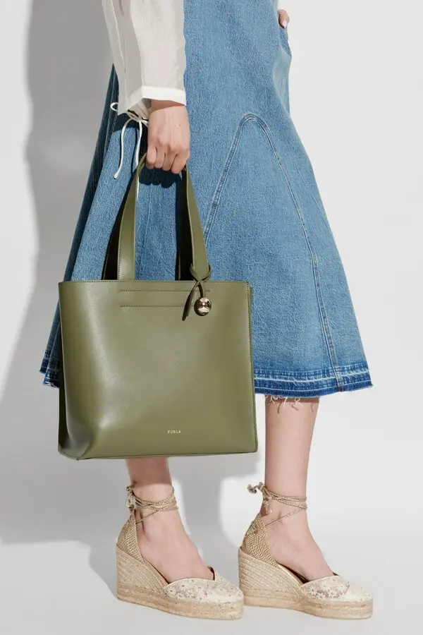 Furla Divide Medium Shopper Bag - Green