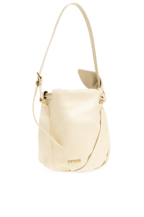 ROTATE BY BIRGER CHRISTENSEN Leather Shoulder Bag - Beige