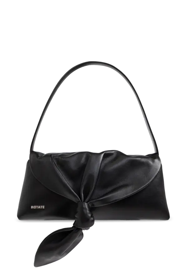 ROTATE BY BIRGER CHRISTENSEN Leather Shoulder Bag - Black