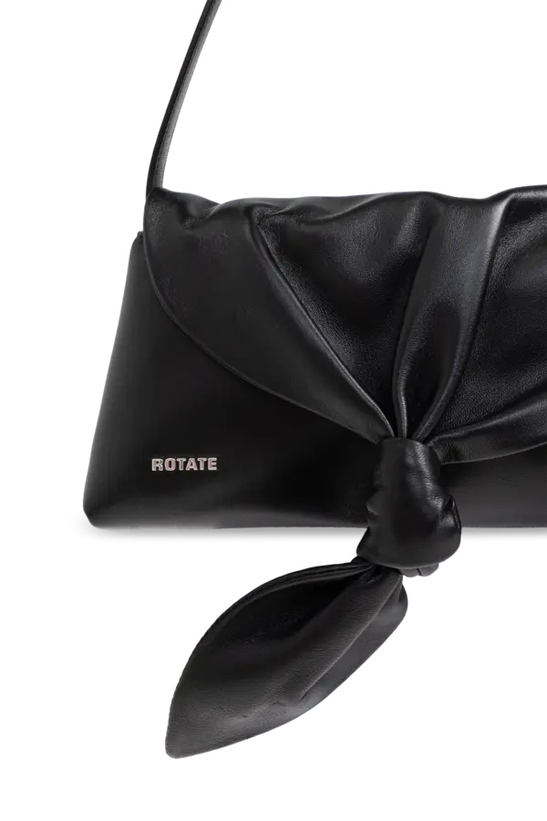 ROTATE BY BIRGER CHRISTENSEN Leather Shoulder Bag - Black