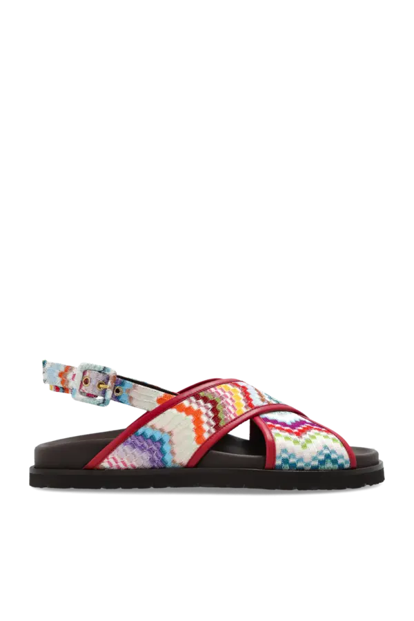 Missoni Patterned Criss-cross Sandals - Multicolour