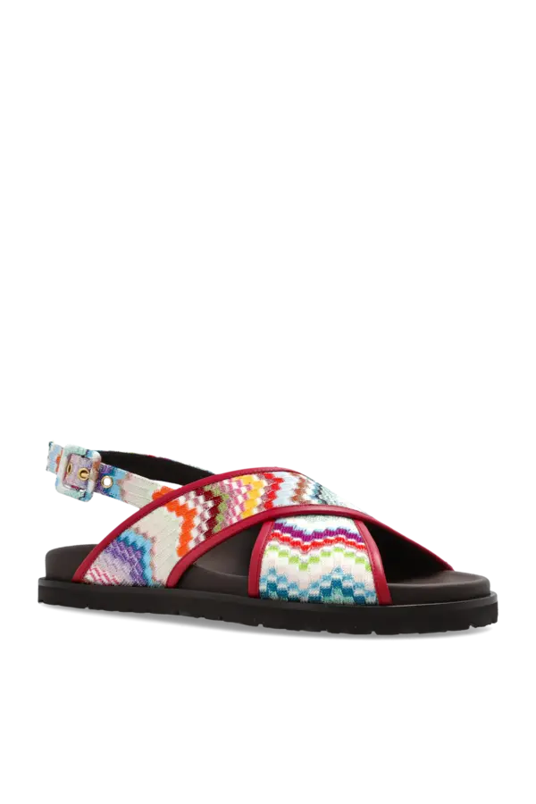 Missoni Patterned Criss-cross Sandals