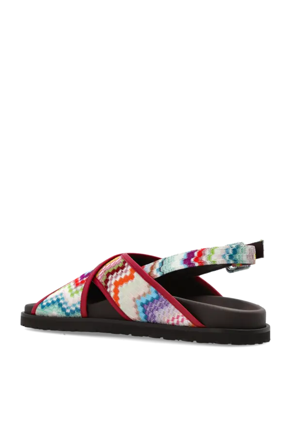 Missoni Patterned Criss-cross Sandals