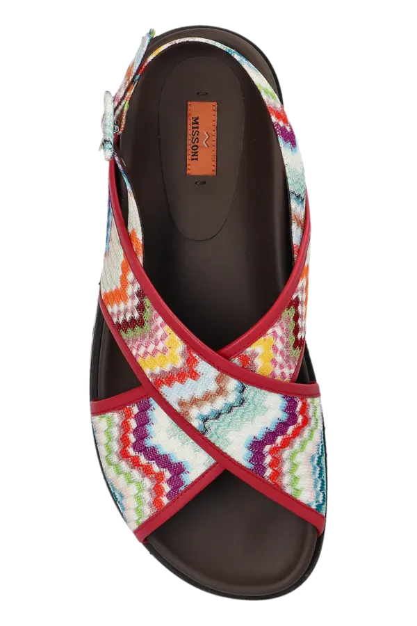 Missoni Patterned Criss-cross Sandals