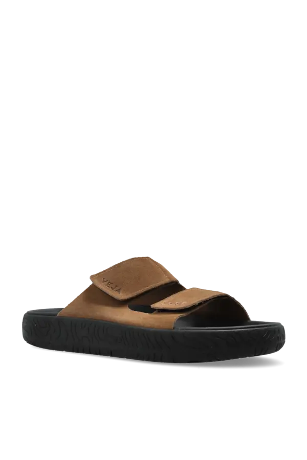 VEJA Suede Slides - Brown