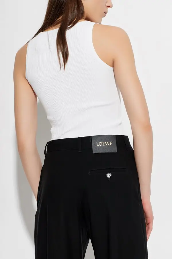 Max Mara Ghiro Ribbed Tank Top - White