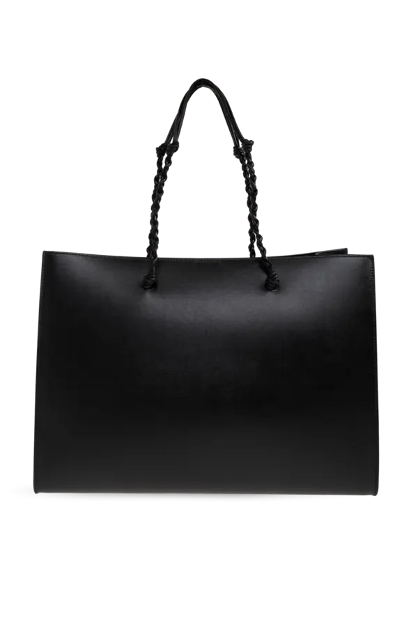 JIL SANDER Leather Shopper Bag - Black