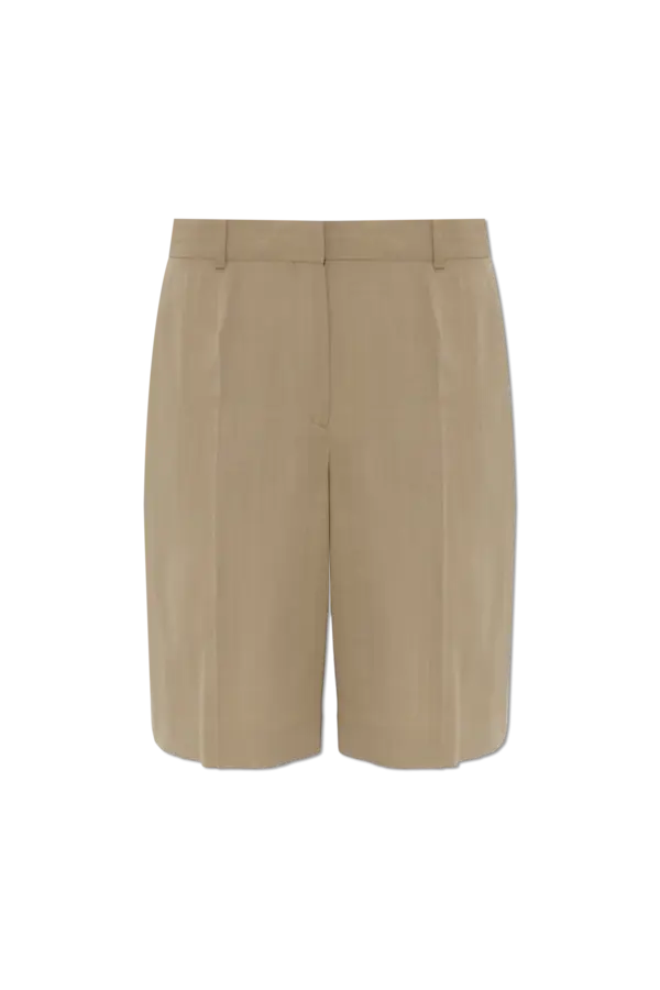 TOTEME Creased Knee-length Shorts - Grey