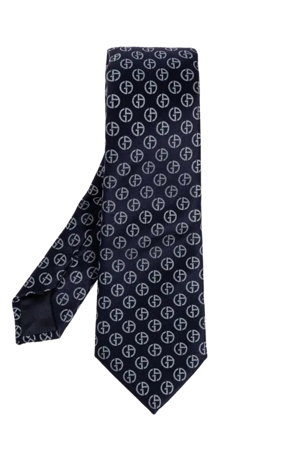 Giorgio Armani Silk Tie - Navy Blue