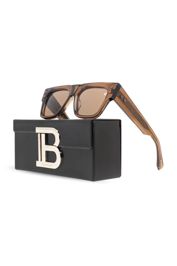 Balmain Acetate Rectangular Sunglasses
