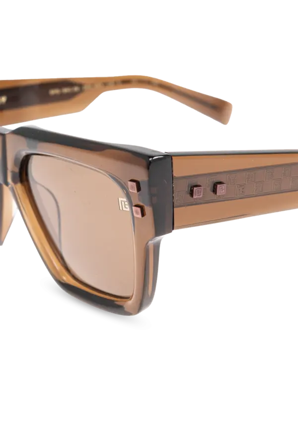 Balmain Acetate Rectangular Sunglasses