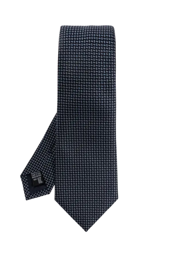 Giorgio Armani Silk Neck Tie - Navy Blue