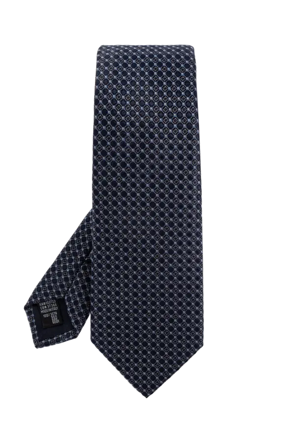 Giorgio Armani Silk Neck Tie - Navy Blue
