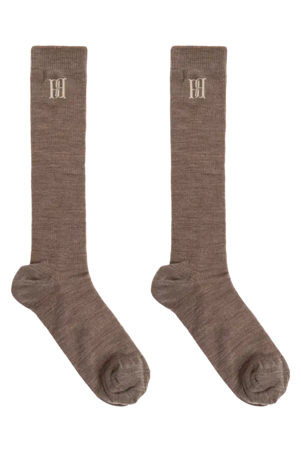 BY MALENE BIRGER Knee-high Socks - Brown