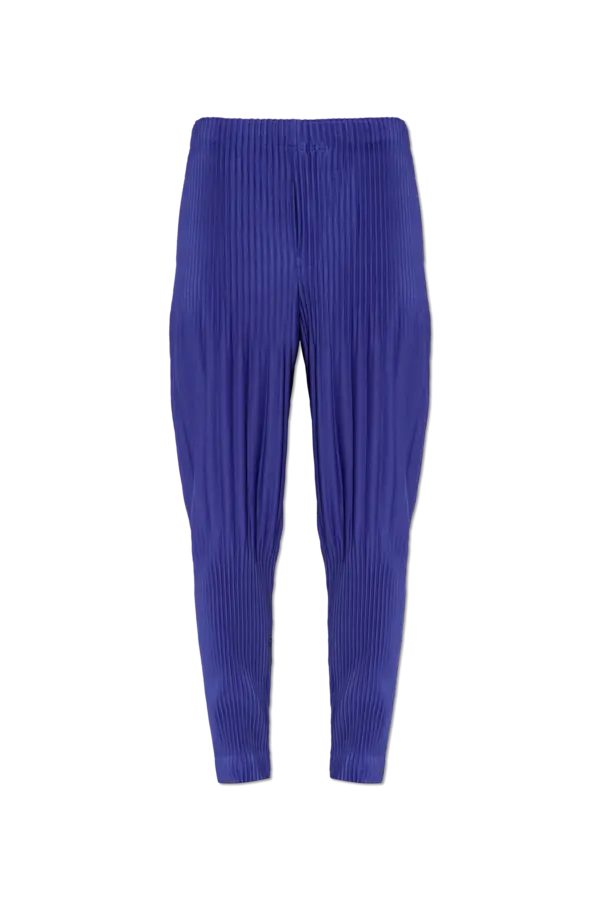 Issey Miyake Pleated Trousers - Blue