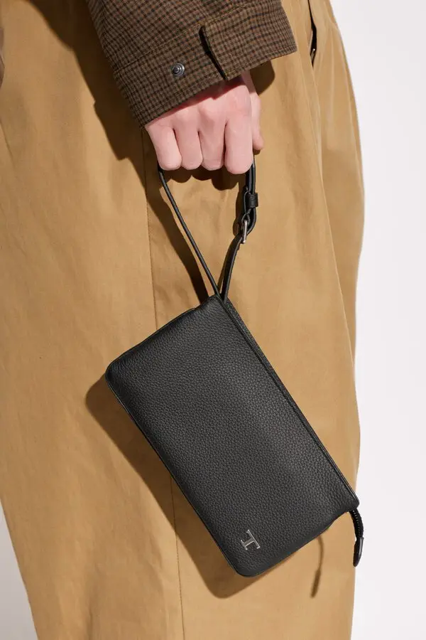 TOD’S Leather Wallet With Wrist Strap