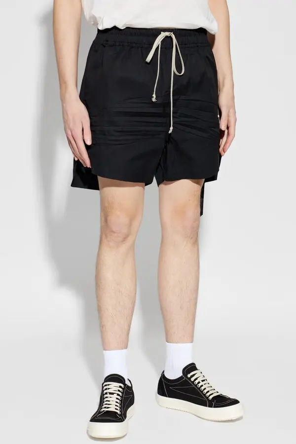 Rick Owens Cotton Shorts - Black