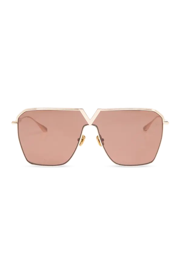 Valentino Garavani Square Frame Sunglasses - Gold
