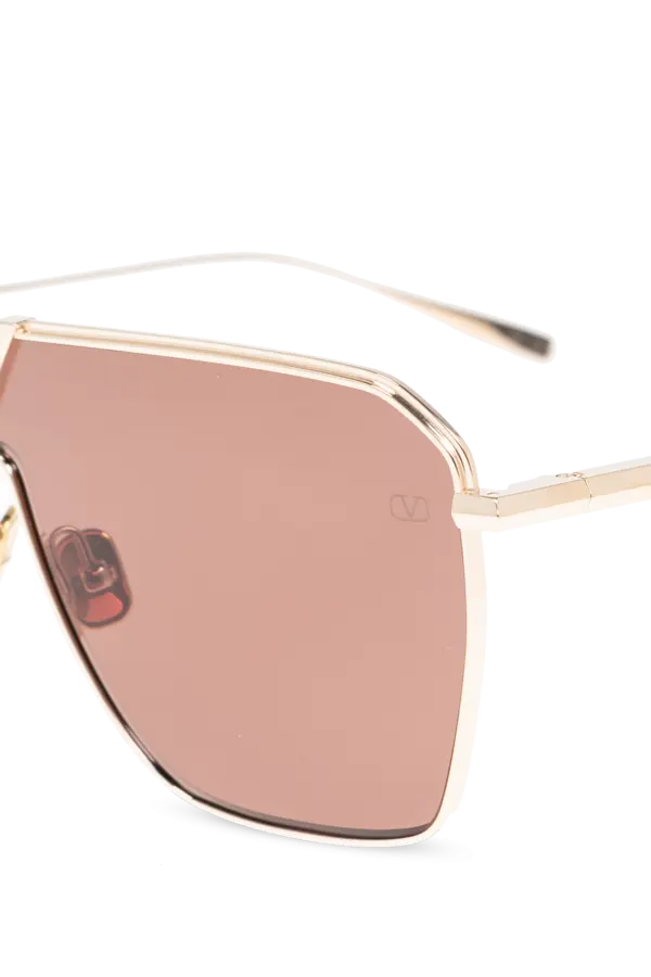 Valentino Garavani Square Frame Sunglasses - Gold