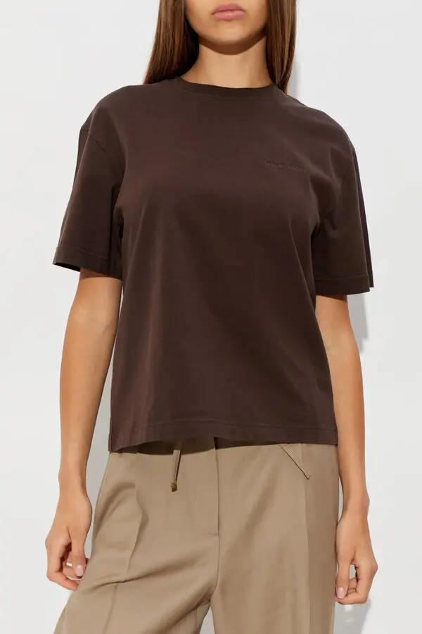 Canada Goose T-shirt With Embroidered Logo - Brown